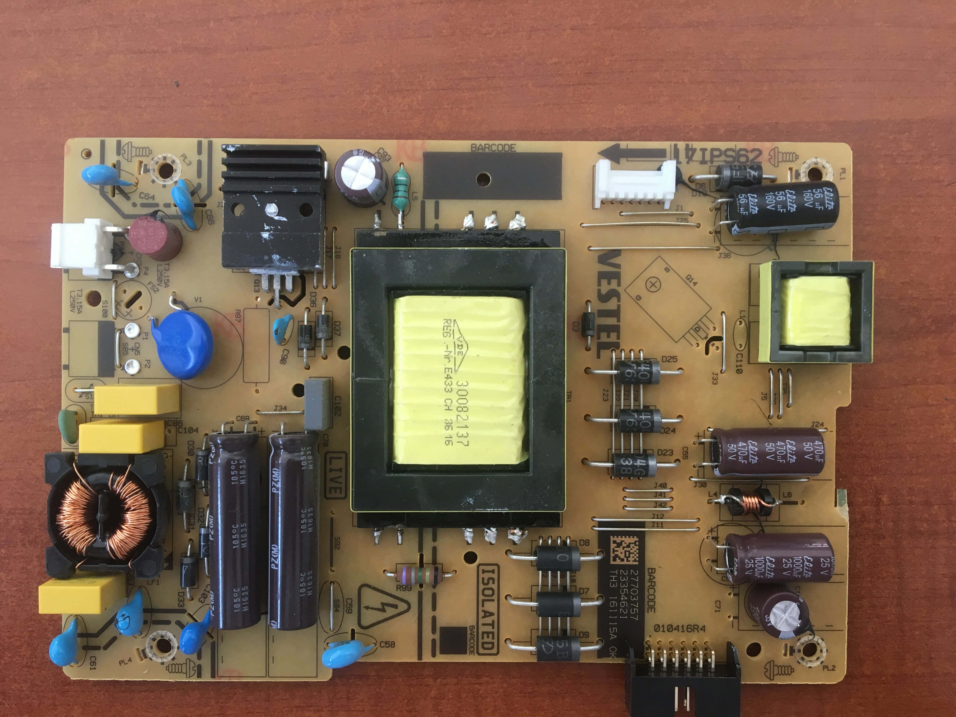 17IPS62 Vestel Power Board | Tv Yedek Parçaları - Bursa Tv Tamiri ...